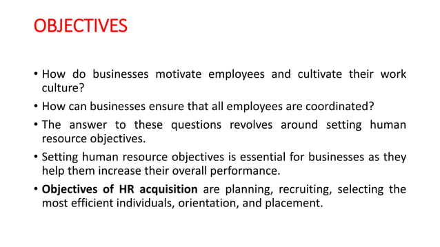 HUMAN RESOURCE DEFINITION,FUNCTION,MISSION,VISION,OBJECTIVES,PURPOSE ...