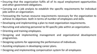 HUMAN RESOURCE DEFINITION,FUNCTION,MISSION,VISION,OBJECTIVES,PURPOSE ...