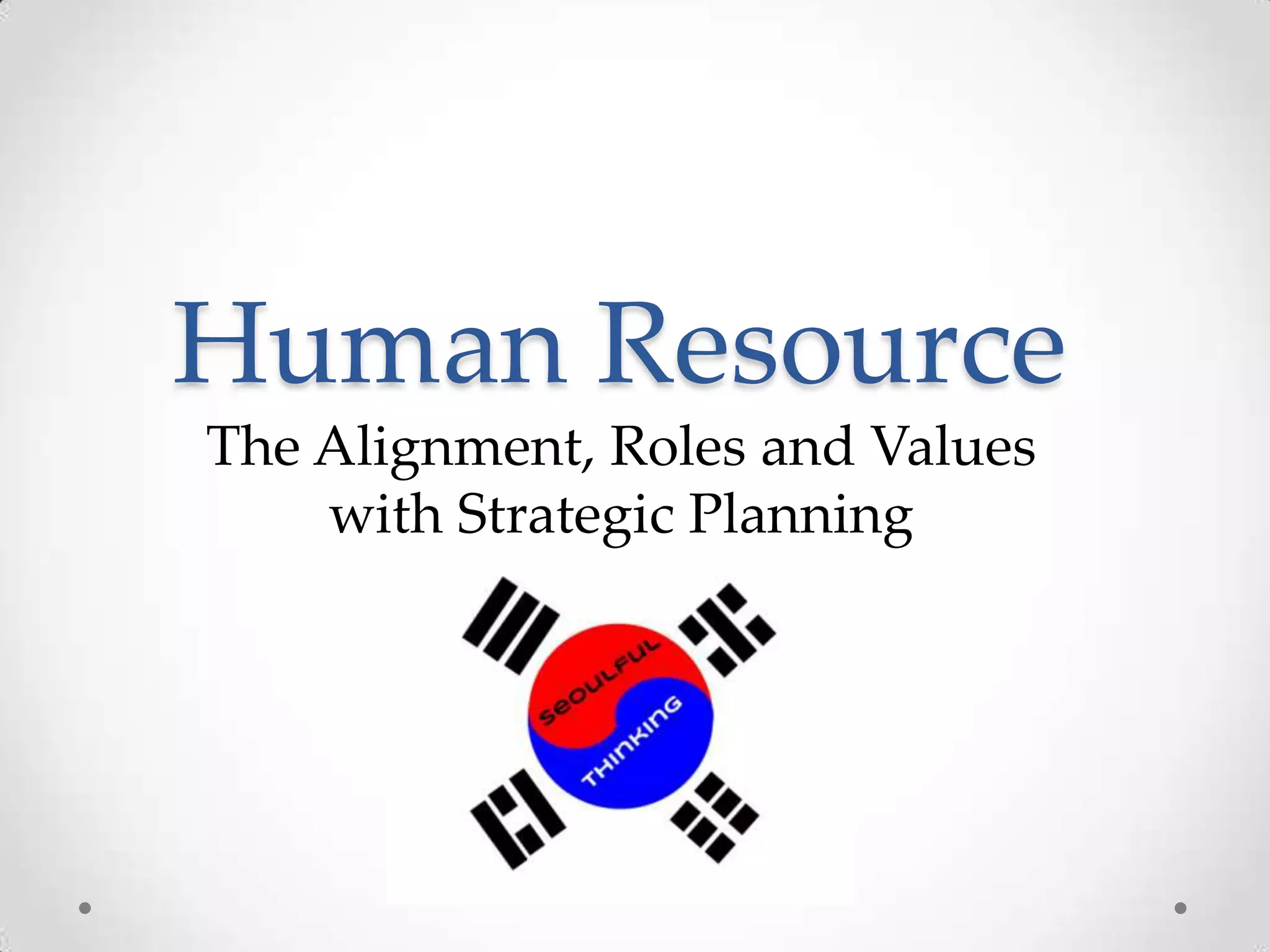 Human Resource: The Alignment, Roles and Values with Strategic Planning ...