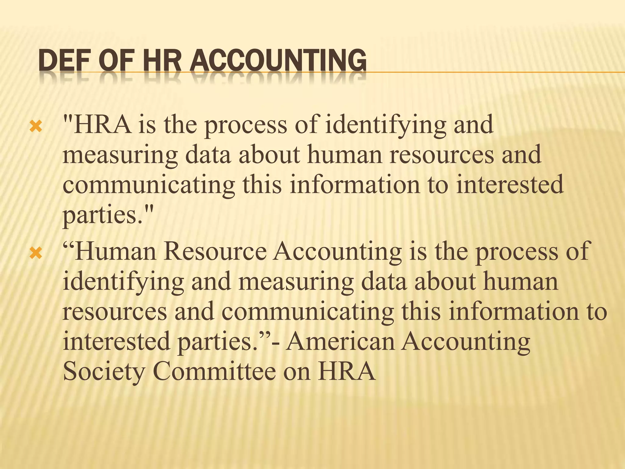 Human Resource Accounting and Auditing PPT | PPTX