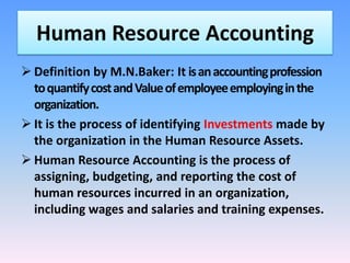 Human resource accounting ppt | PPTX