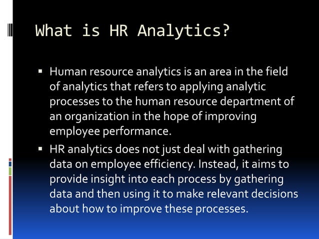 Human resource analytics | PPTX