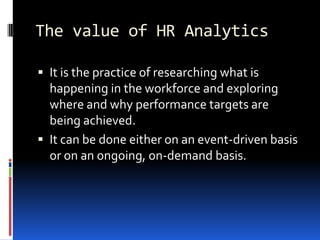 Human resource analytics | PPTX