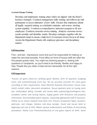 Human resource and training responsibilities | PDF