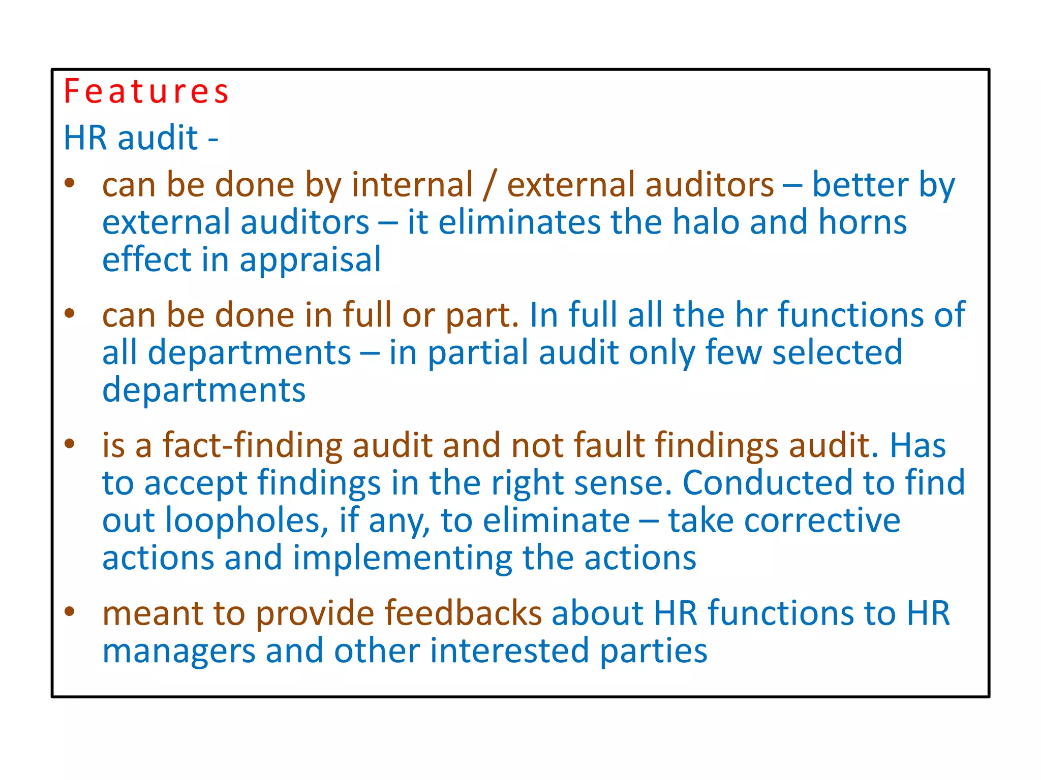 Human resource audit | PPTX