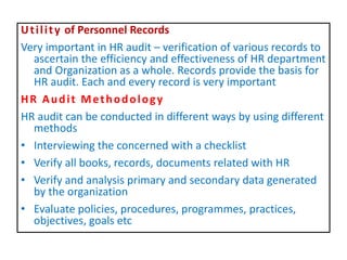 Human resource audit | PPTX