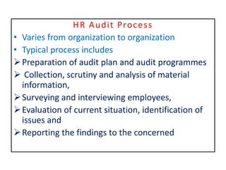 Human resource audit | PPTX