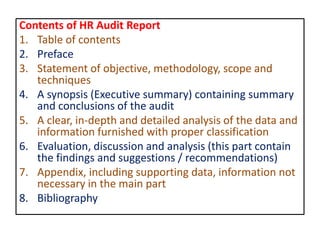 Human resource audit | PPTX