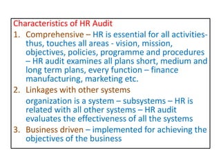 Human resource audit | PPTX