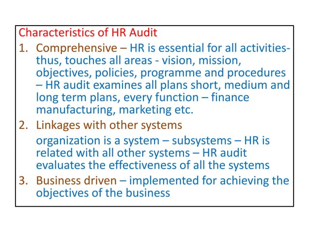 Human resource audit | PPTX | Resume Writing and Advice | Job Search