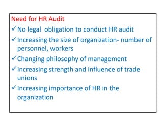 Human resource audit | PPTX