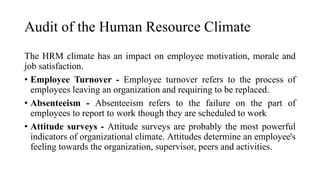 Human resource Audit for HR Audit | PPTX