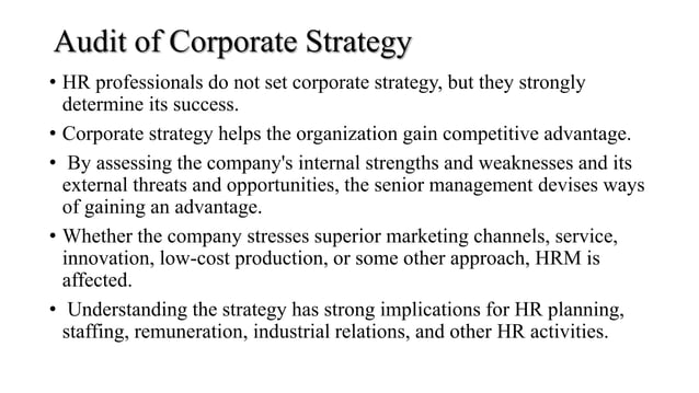 Human resource Audit for HR Audit | PPT