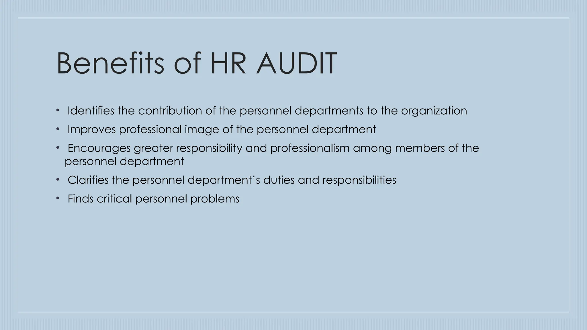 human RESOURCE AUDIT need, objectives ppt | PPT