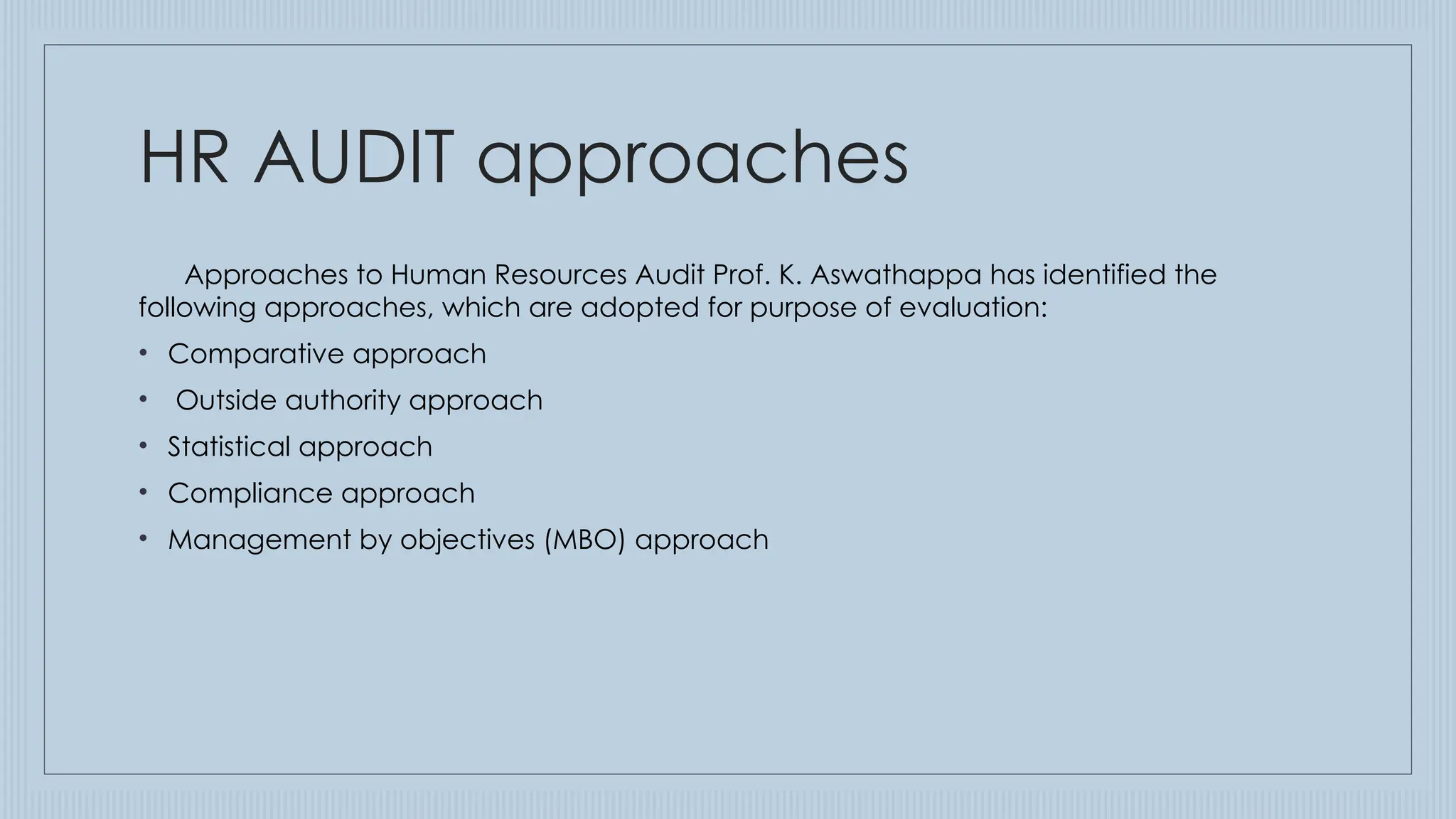 human RESOURCE AUDIT need, objectives ppt | PPT
