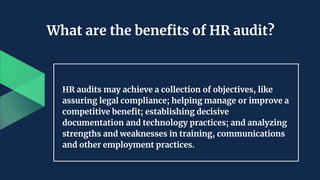 Human Resource Audit | PPTX