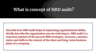 Human Resource Audit | PPTX