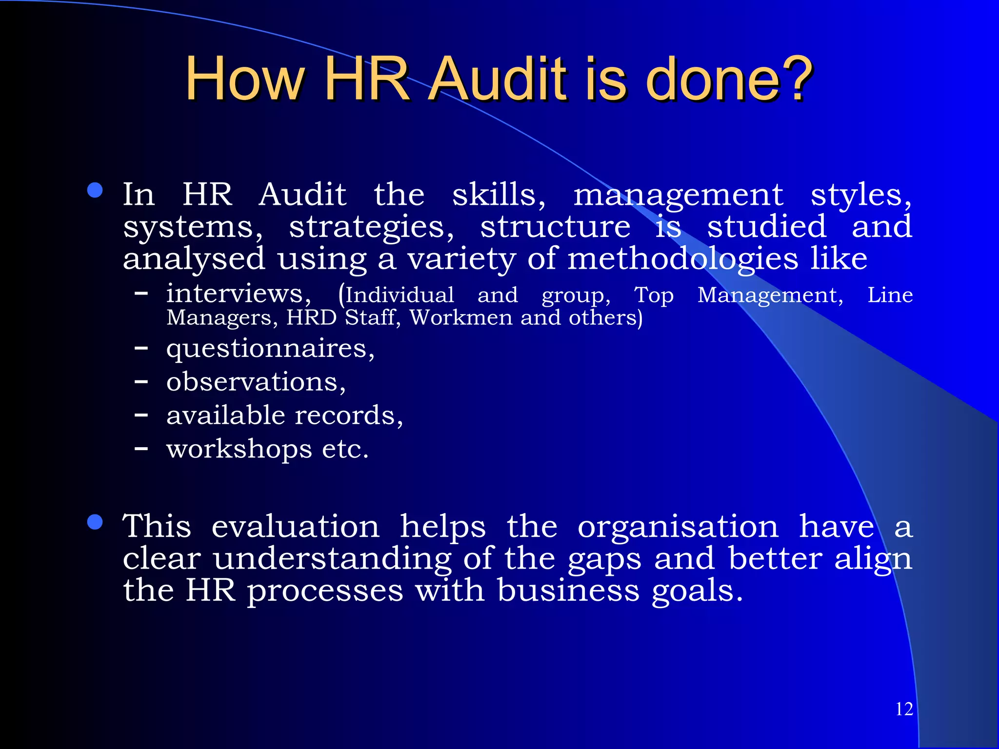 Human resource audits | PPT