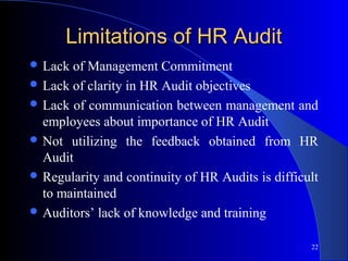 Human resource audits | PPT