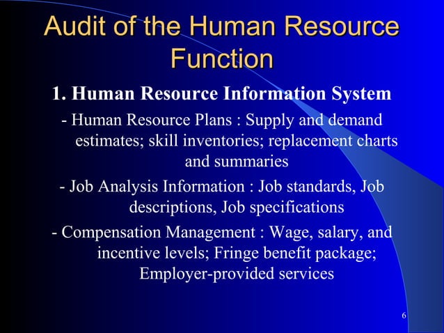 Human resource audits | PPT