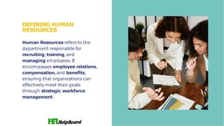 Human Resource Definition, Human Resource Meaning | PPT
