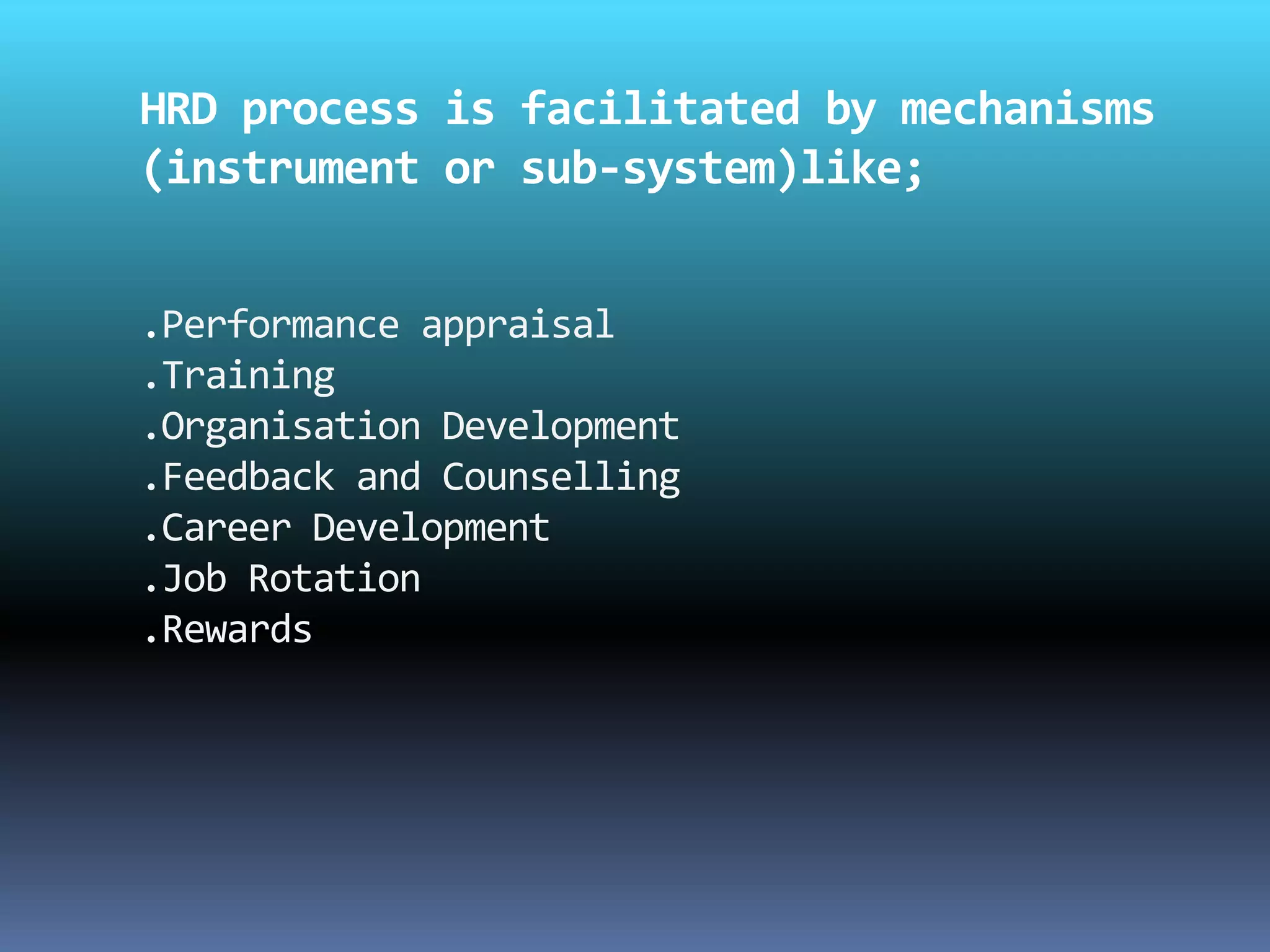 Human resource development | PPTX