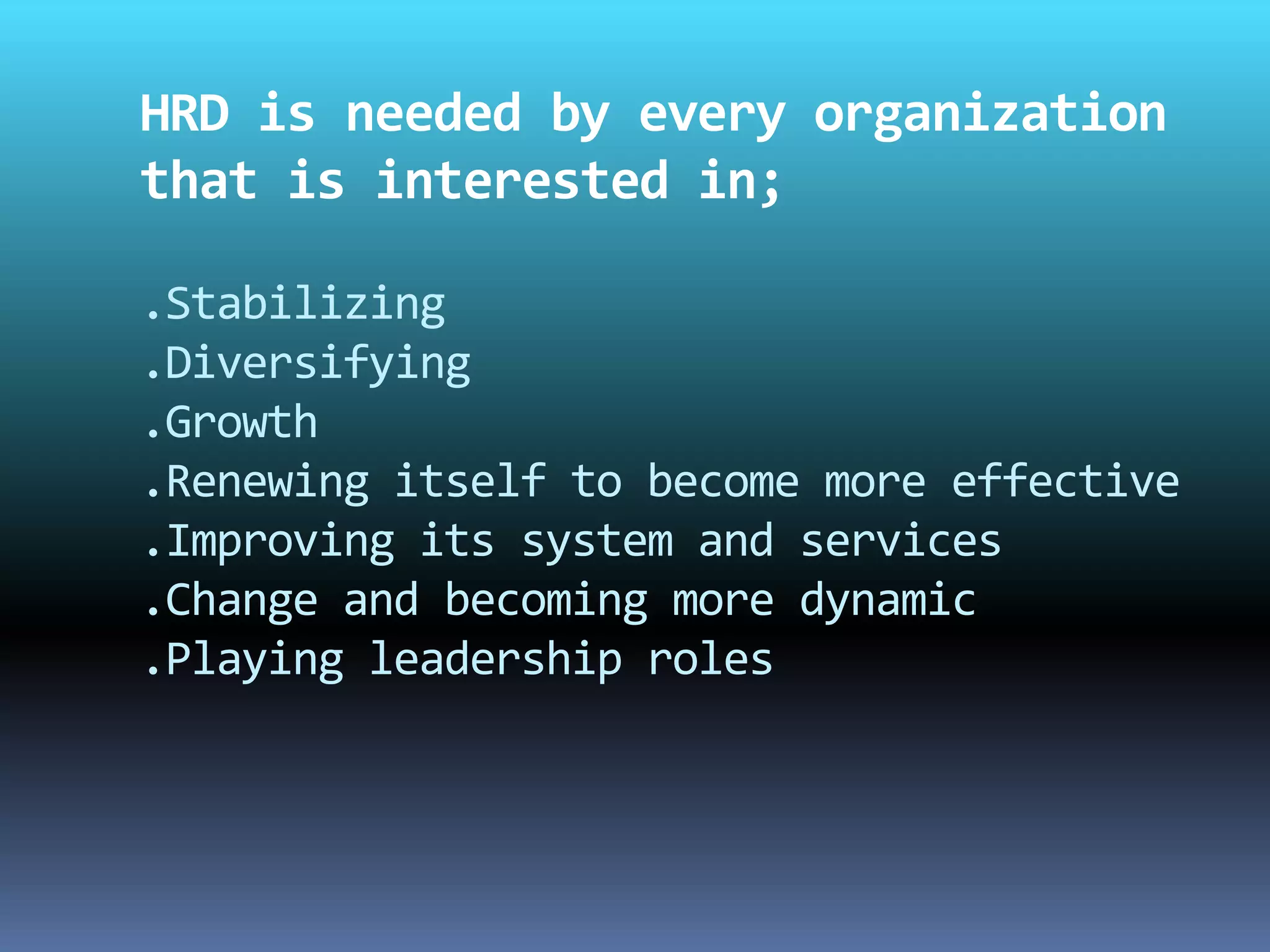 Human resource development | PPTX