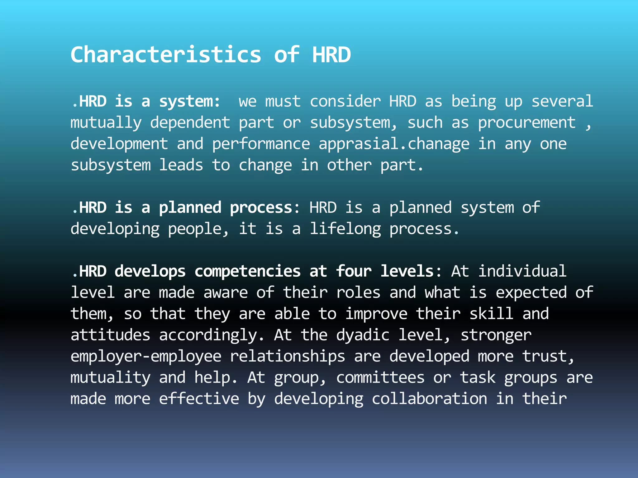 Human resource development | PPTX