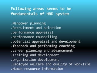 Human resource development | PPTX