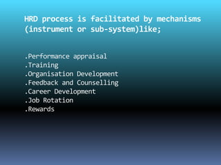 Human resource development | PPTX