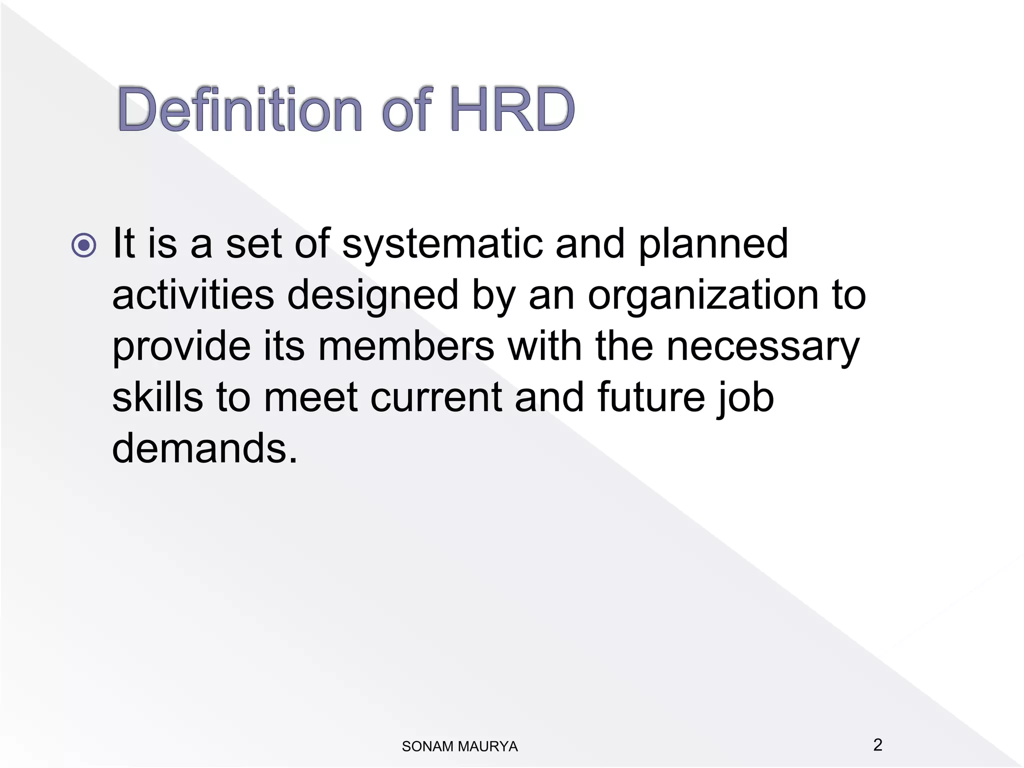 Human resource development | PPTX