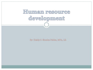 Human resource development | PPTX