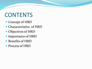 Human resource development | PPTX