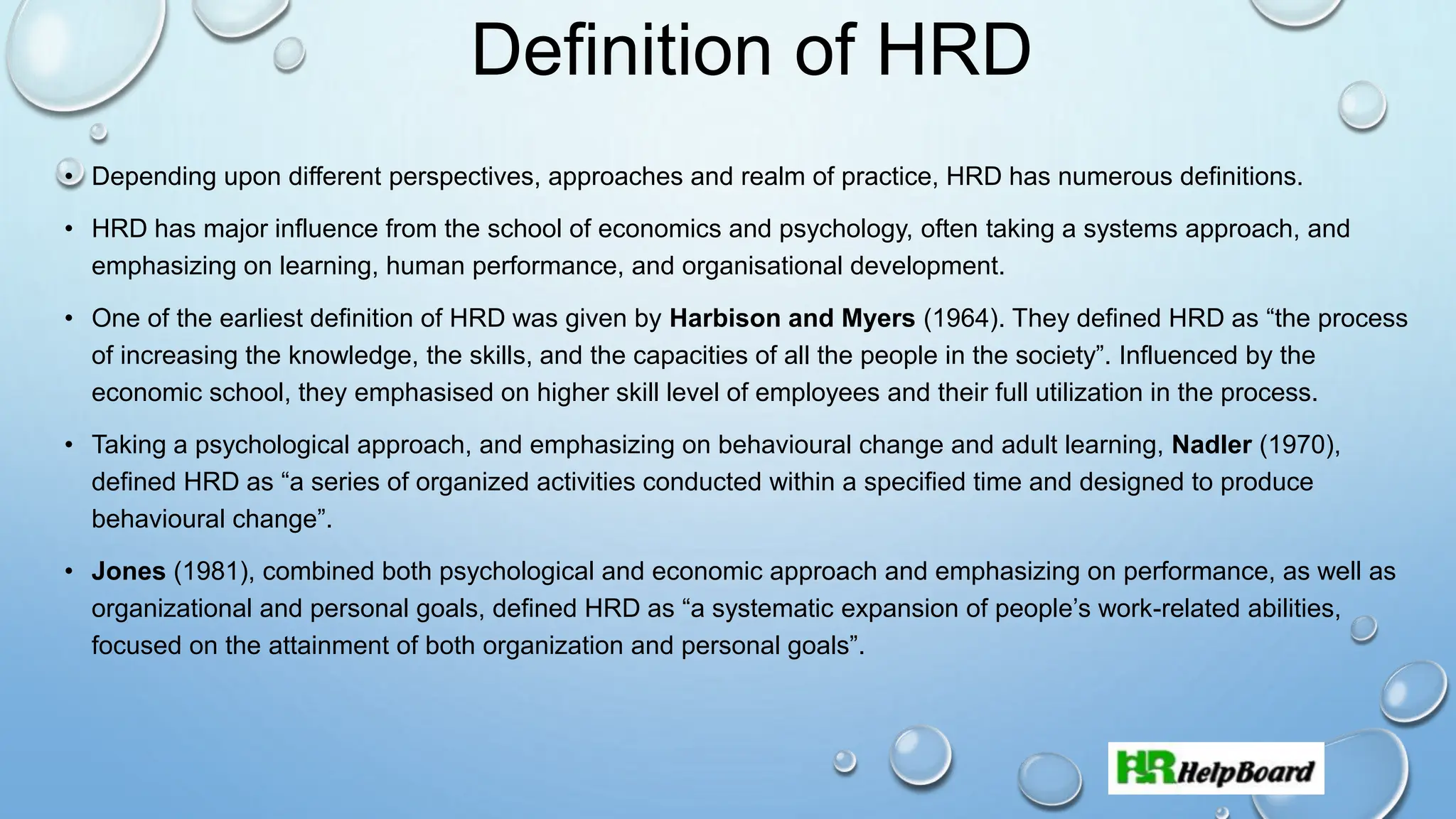 Human Resource Development, HRD Meaning, HRD | PPTX