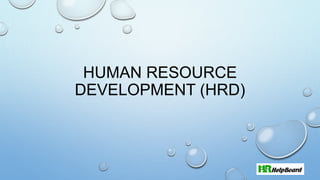 Human Resource Development, HRD Meaning, HRD | PPTX