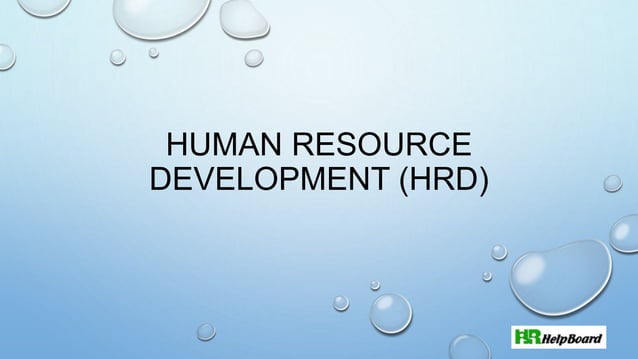 Human Resource Development, HRD Meaning, HRD | PPTX