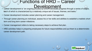 Human Resource Development, HRD Meaning, HRD | PPTX