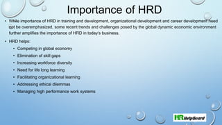 Human Resource Development, HRD Meaning, HRD | PPTX