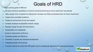 Human Resource Development, HRD Meaning, HRD | PPTX