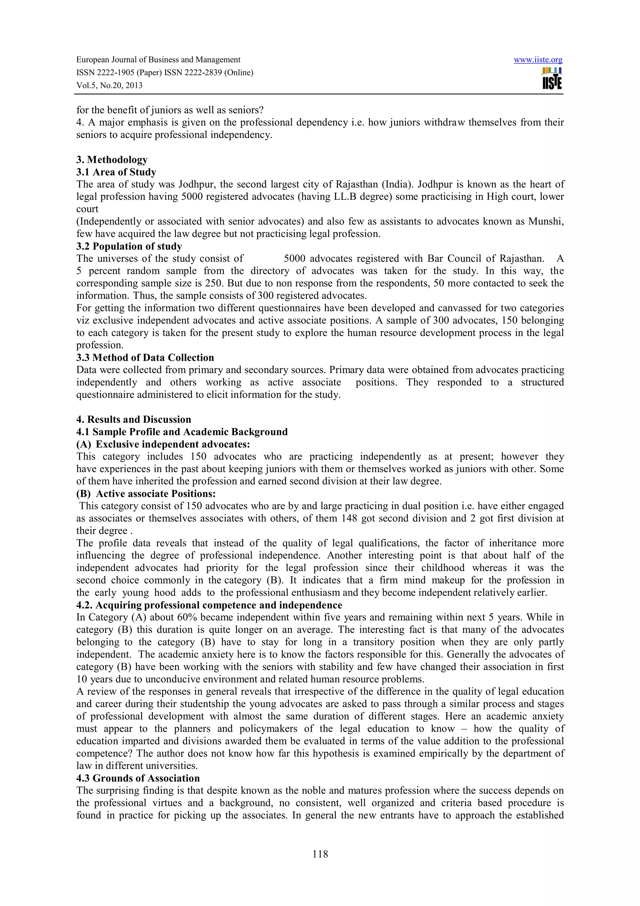 Human resource development a case study of legal professionals | PDF