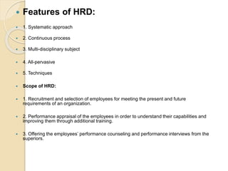 Human resource development | PPTX | Human Resources | Business