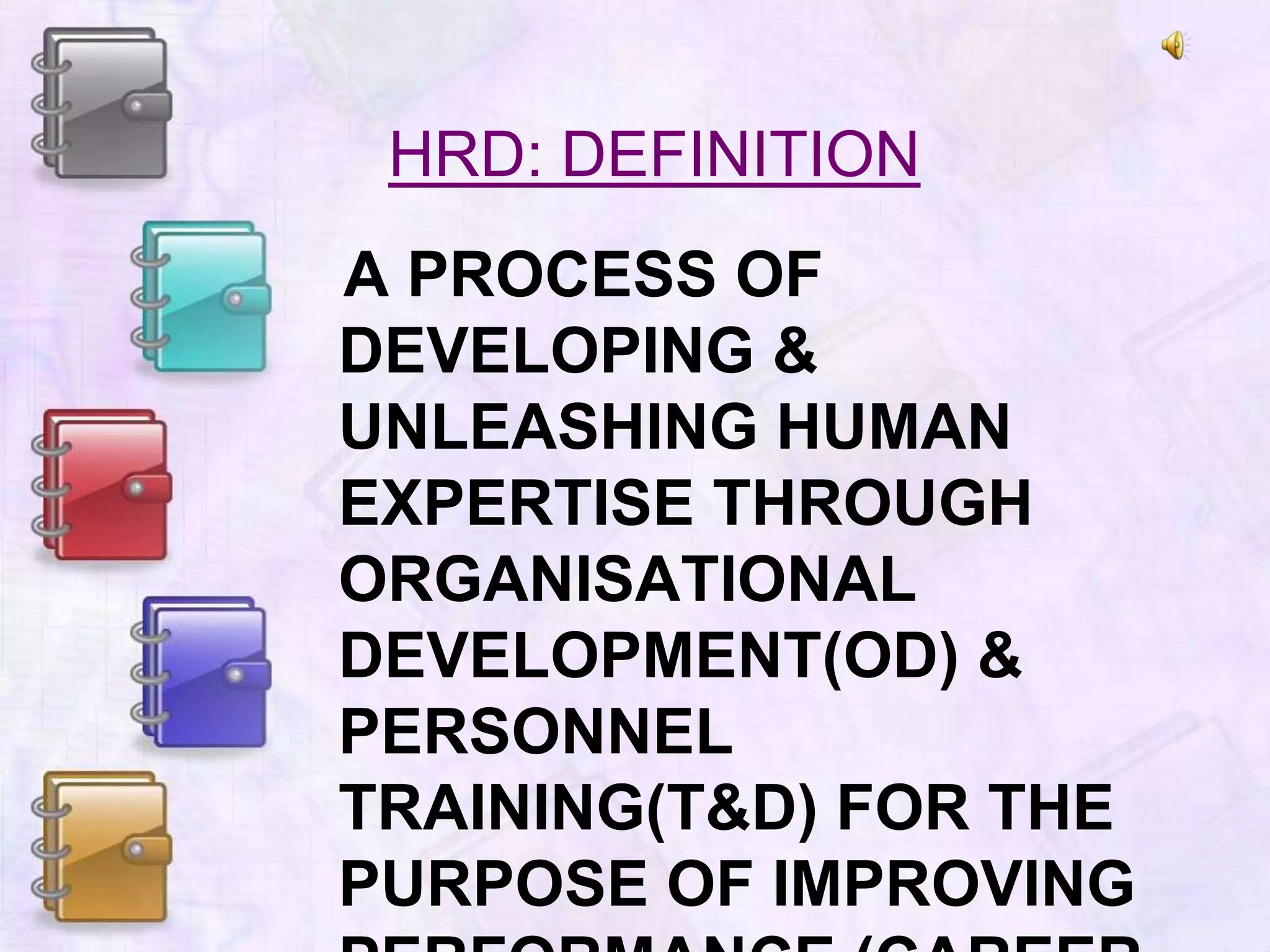Human Resource Development(Hrd) | PPTX