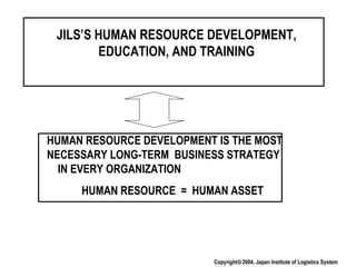 Human Resource Development Logistics In Japan | PPT