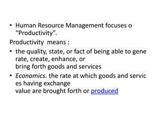 Human resource development powerpoint | PPTX