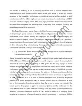 Human resource development strategy in a small to medium business ...