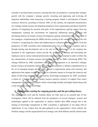 Human resource development strategy in a small to medium business ...