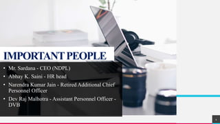 Human resource driven turnaround at NDPL | PPT