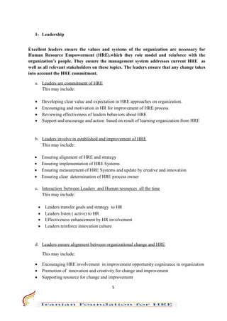 Human resource empowerment | PDF