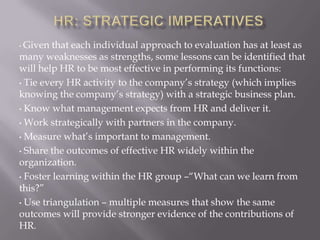 Human resource evaluation | PPTX