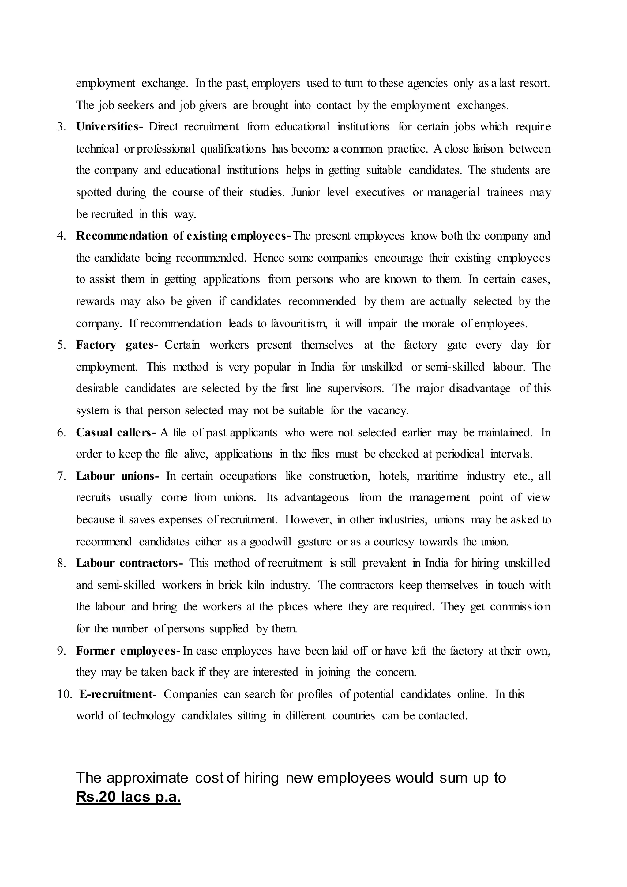 Human Resource Expansion Strategy of SELCO India | DOCX